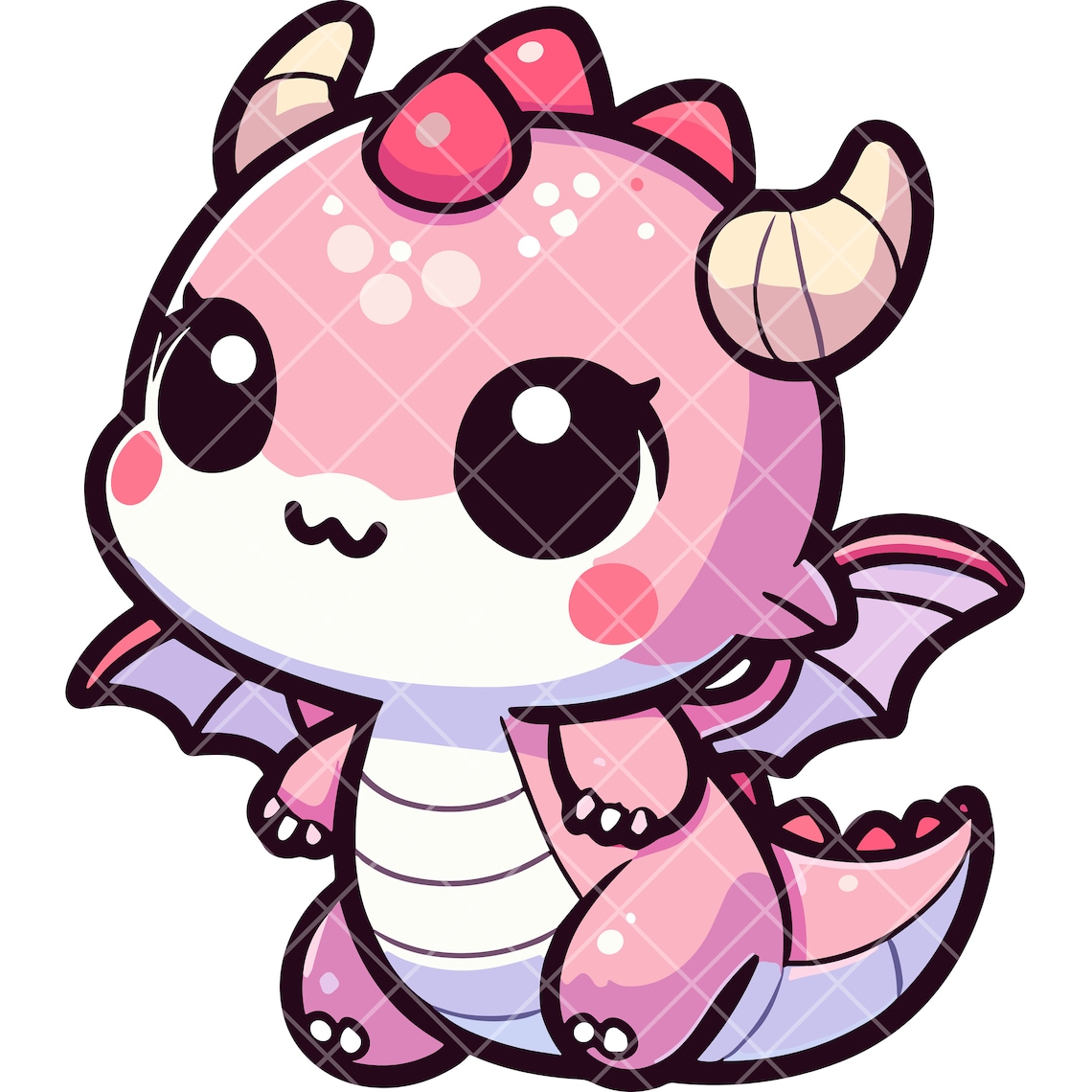 Kawaii Cute Dragon PNG Bundle - Etsy