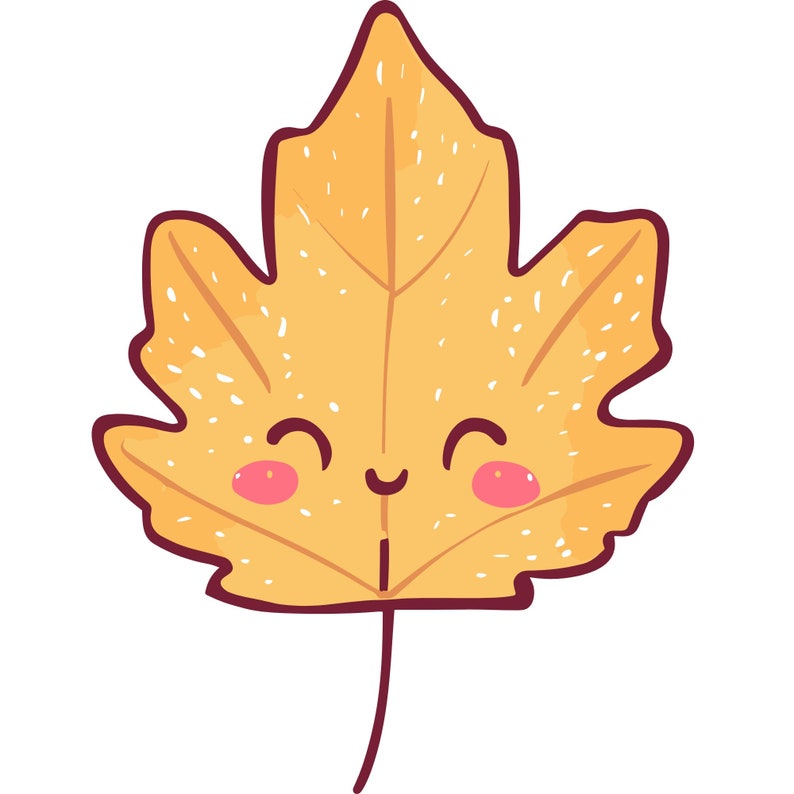 Cute Kawaii Fall PNG Bundle - Etsy