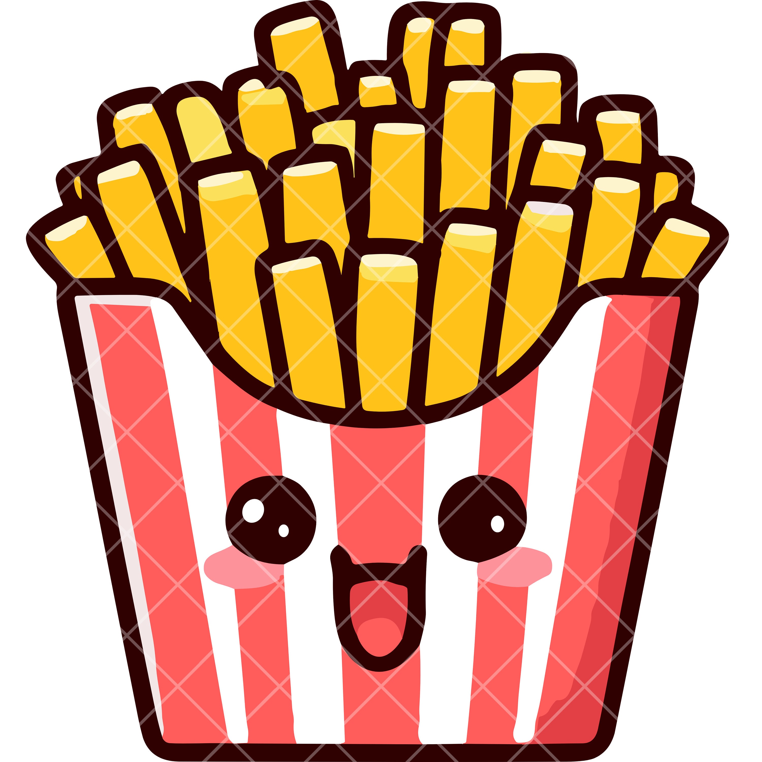 Kawaii Cute Junk Food PNG Bundle - Etsy