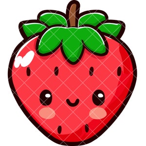 Kawaii Cute Fruit PNG Bundle - Etsy