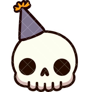 Kawaii Skeleton Party PNG Bundle - Etsy