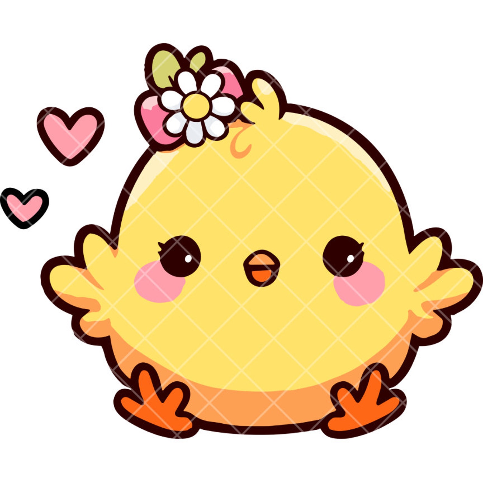 Kawaii Easter Colorful PNG Bundle - Etsy