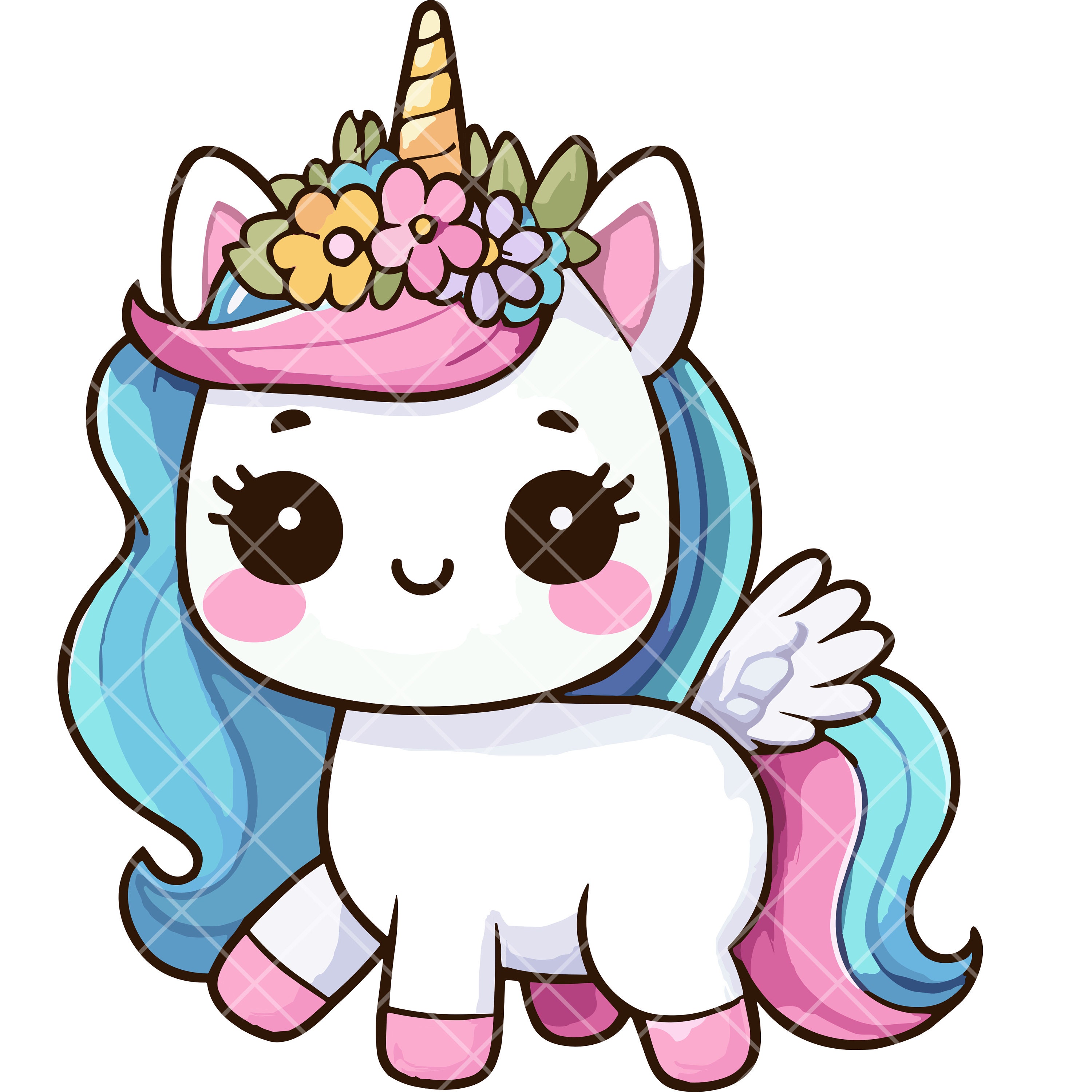 Cute Kawaii Easter Unicorn Eggs PNG Bundle - Etsy