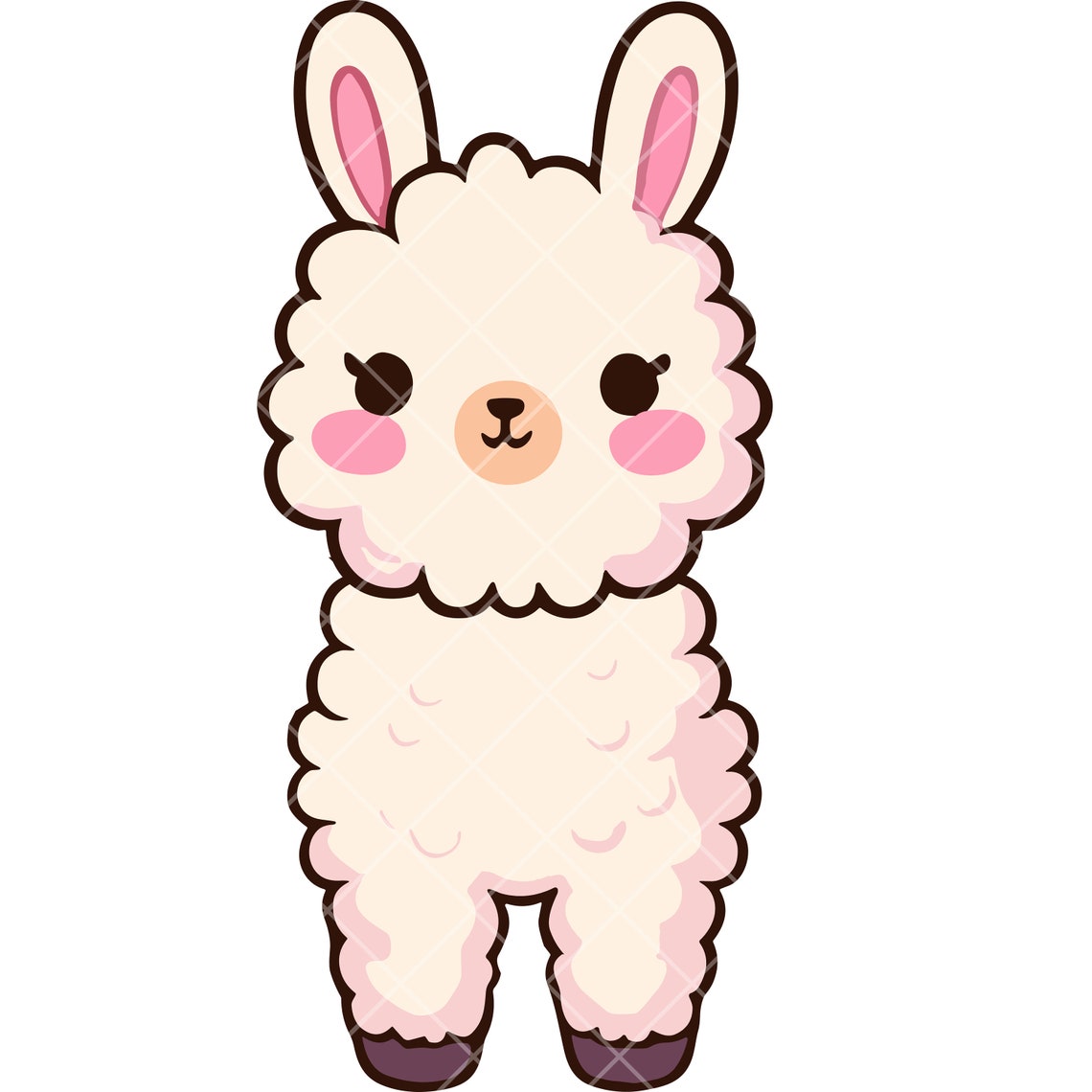 Kawaii Llama PNG Bundle - Etsy