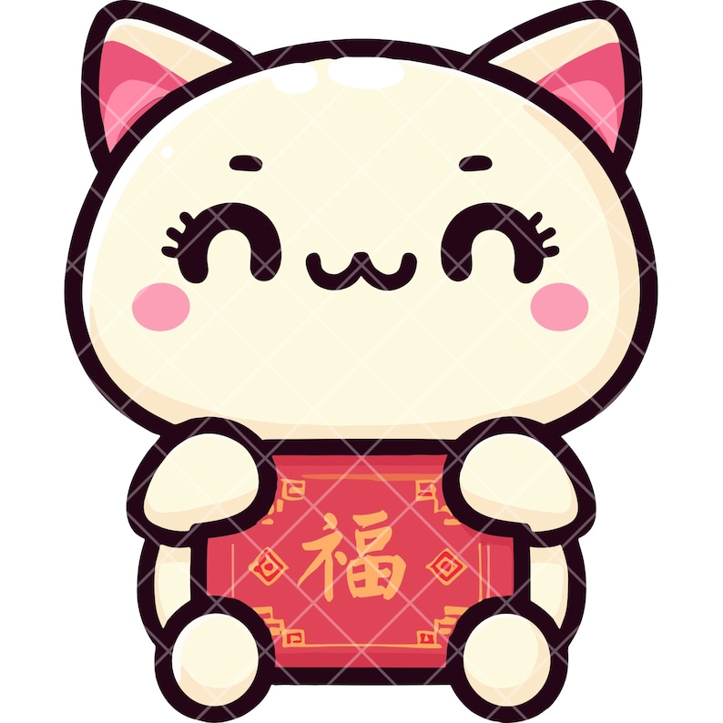 Kawaii Cute Chinese New Year PNG Bundle - Etsy
