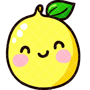 Kawaii Cute Fruit PNG Bundle - Etsy