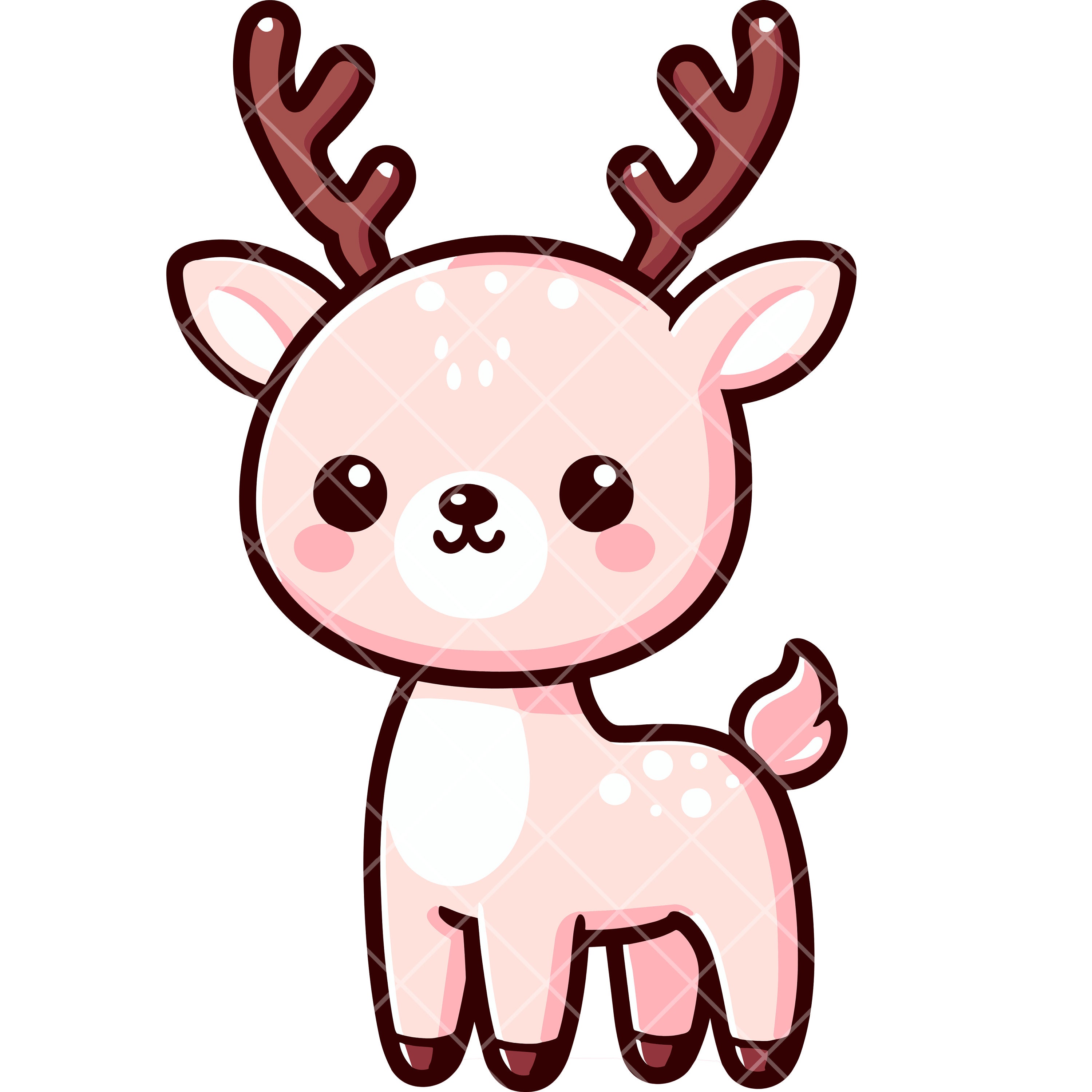 Kawaii Pink and Mint Christmas PNG Bundle - Etsy