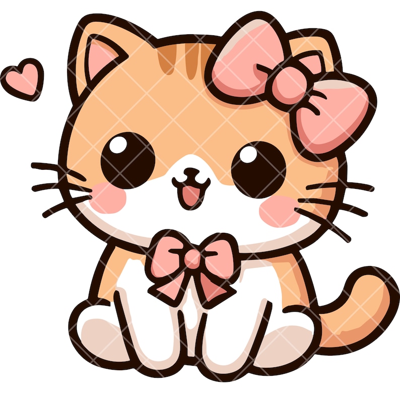Lot de mini chats kawaii PNG - Etsy France