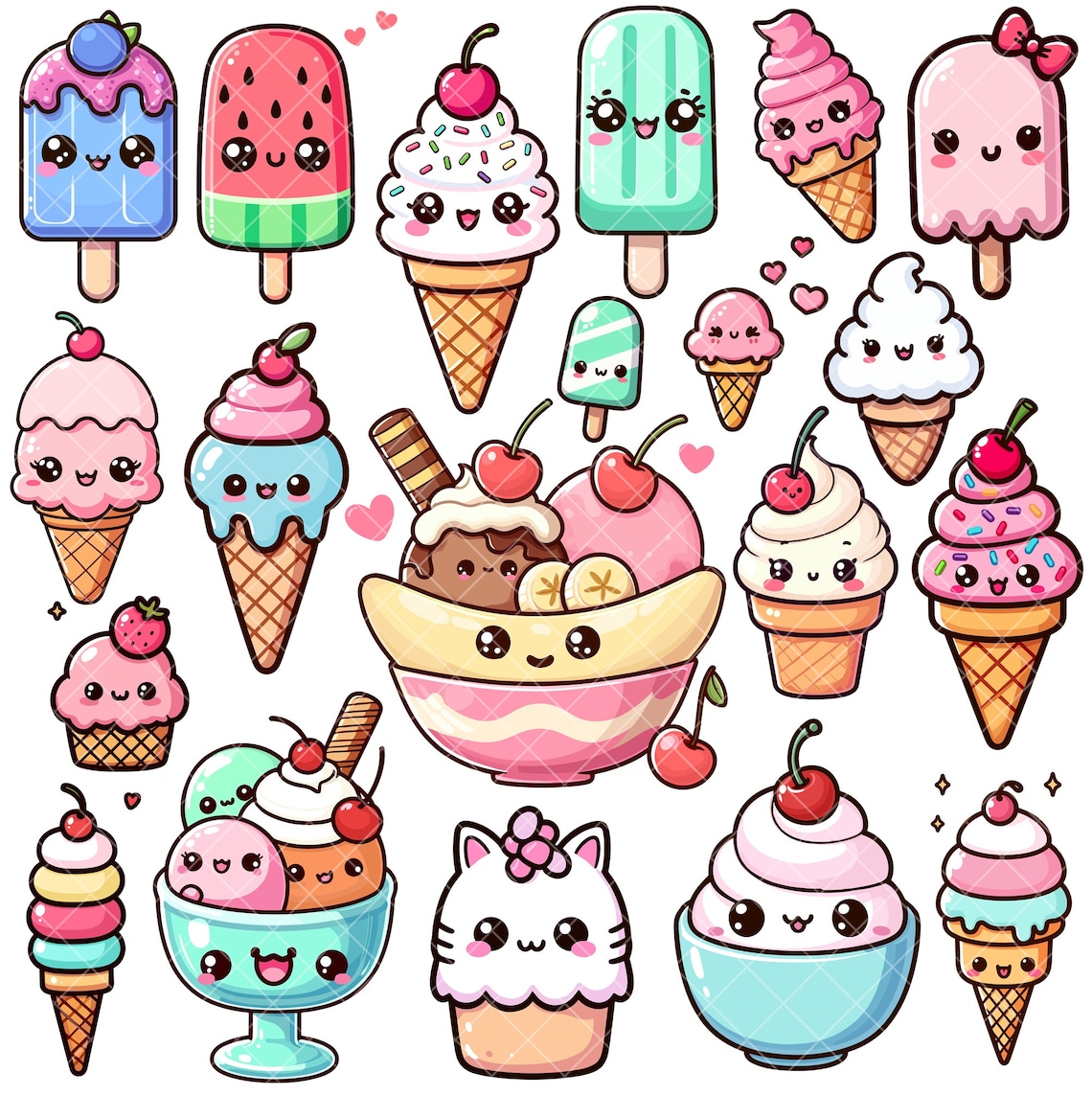 Kawaii "5 SETS FOR 3" Food Bundle - Etsy