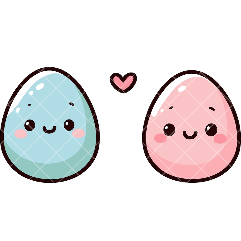 Kawaii Cute Easter Chickens PNG Bundle - Etsy