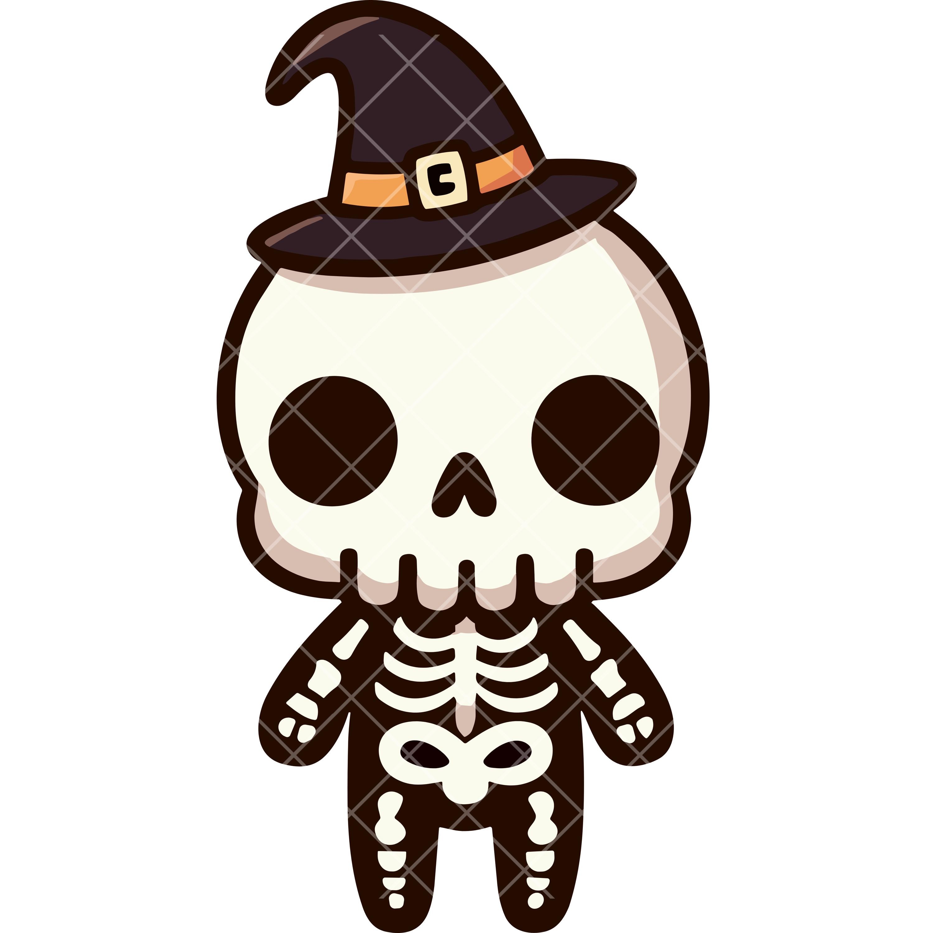 Kawaii Skeleton Party PNG Bundle - Etsy