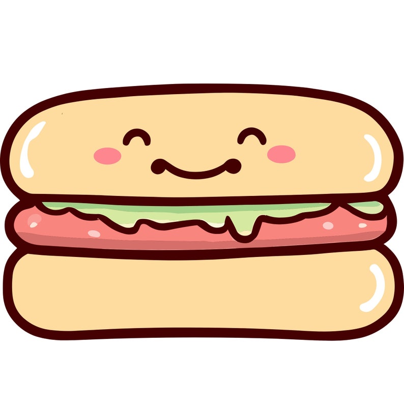 Kawaii Cute Junk Food PNG Bundle - Etsy