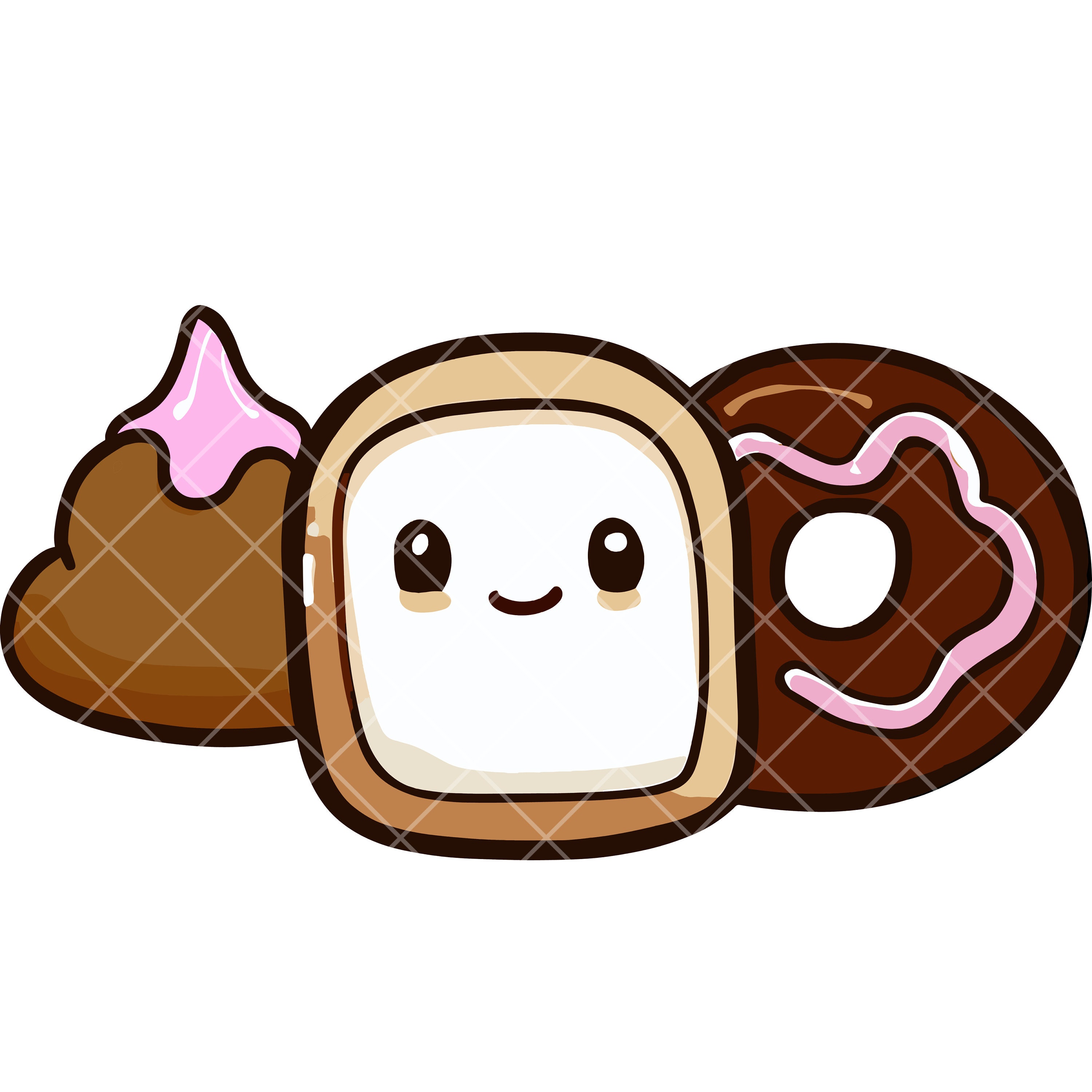 Kawaii Cute Sweets PNG Bundle - Etsy