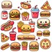 Kawaii Cute Junk Food PNG Bundle - Etsy UK