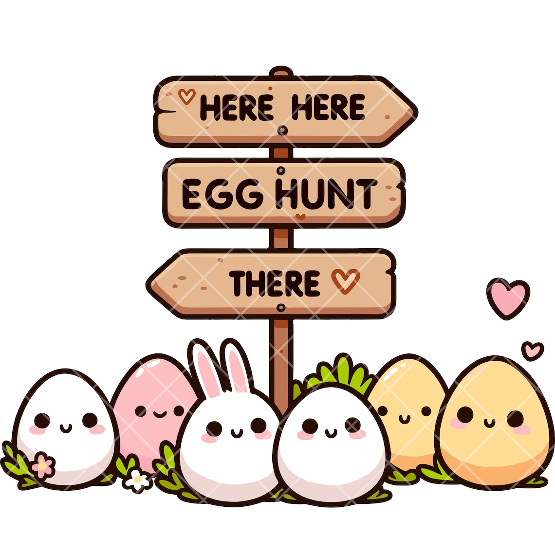 Kawaii Easter Egg Crazy Cupcake PNG Bundle - Etsy