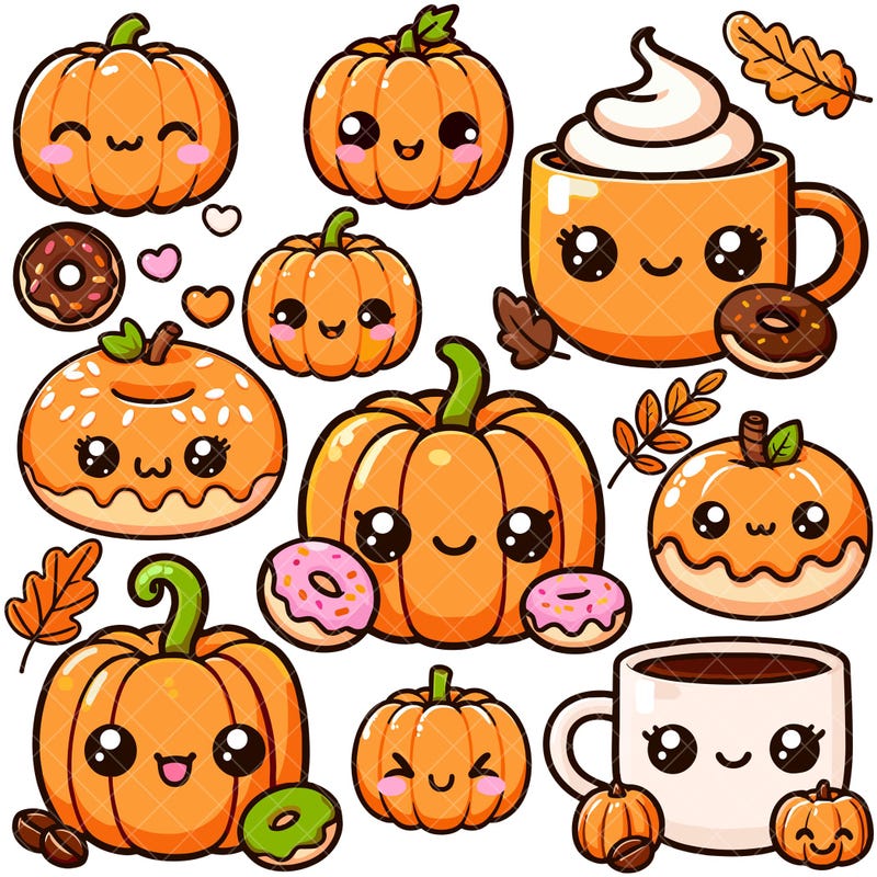 Kawaii Fall Png - Etsy