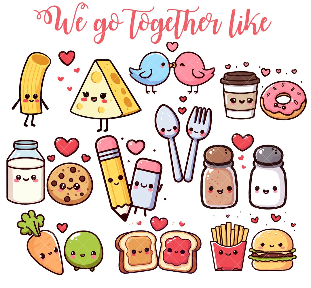 Kawaii Cute Valentines Day PNG Bundle - Etsy