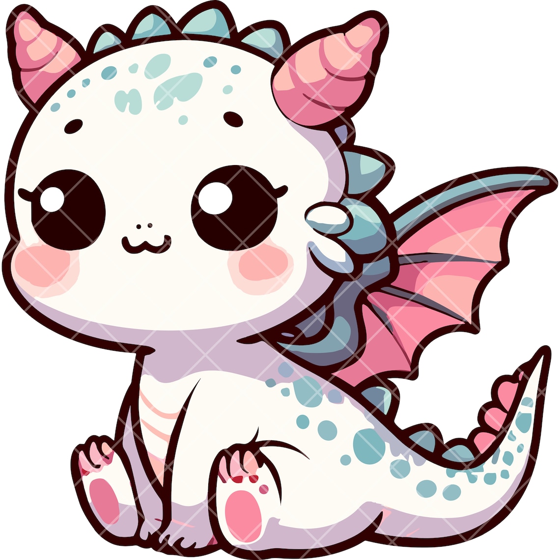 Kawaii Cute Dragon PNG Bundle - Etsy