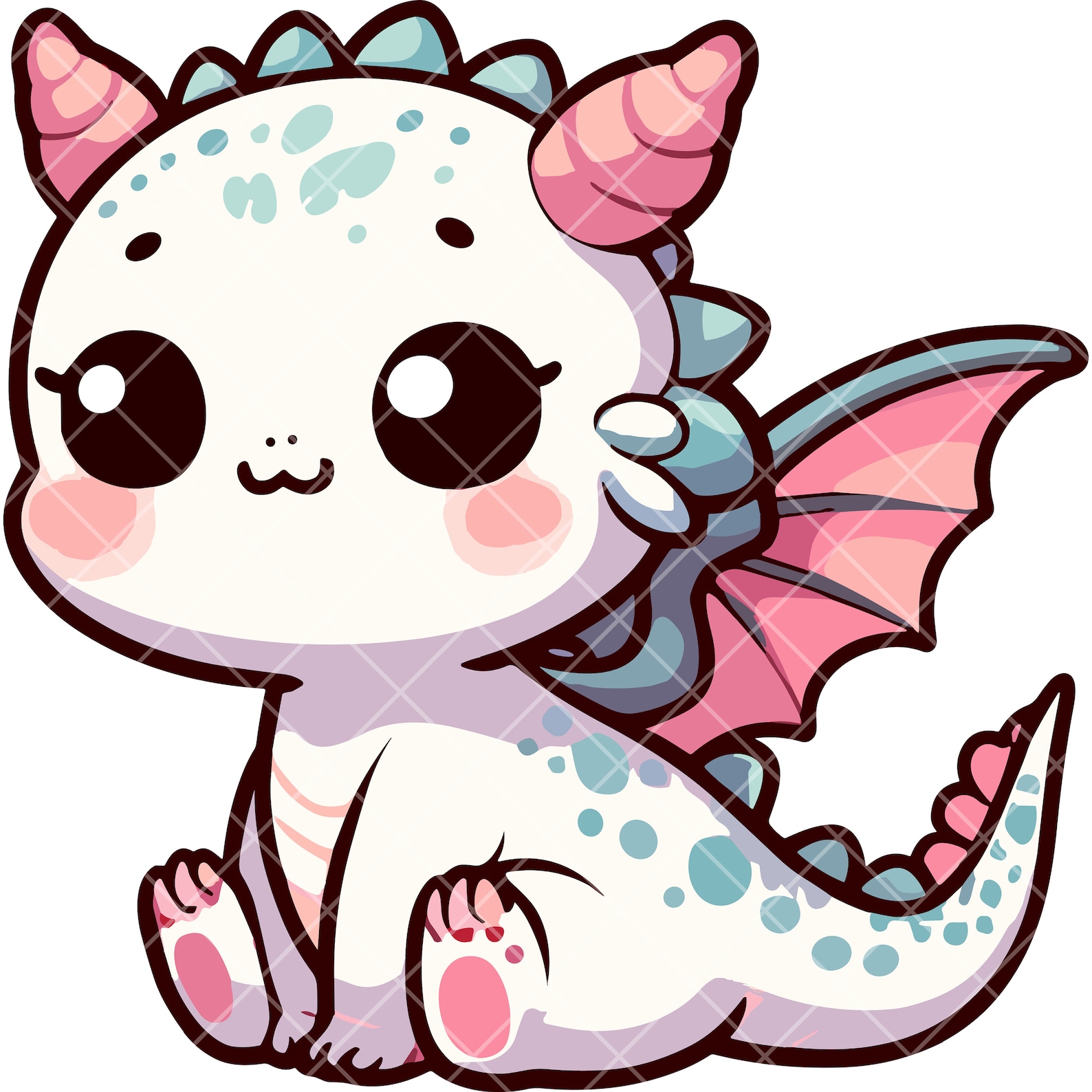 Kawaii Cute Dragon PNG Bundle - Etsy