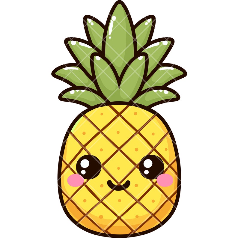Kawaii süßes Obst PNG Bundle - Etsy.de