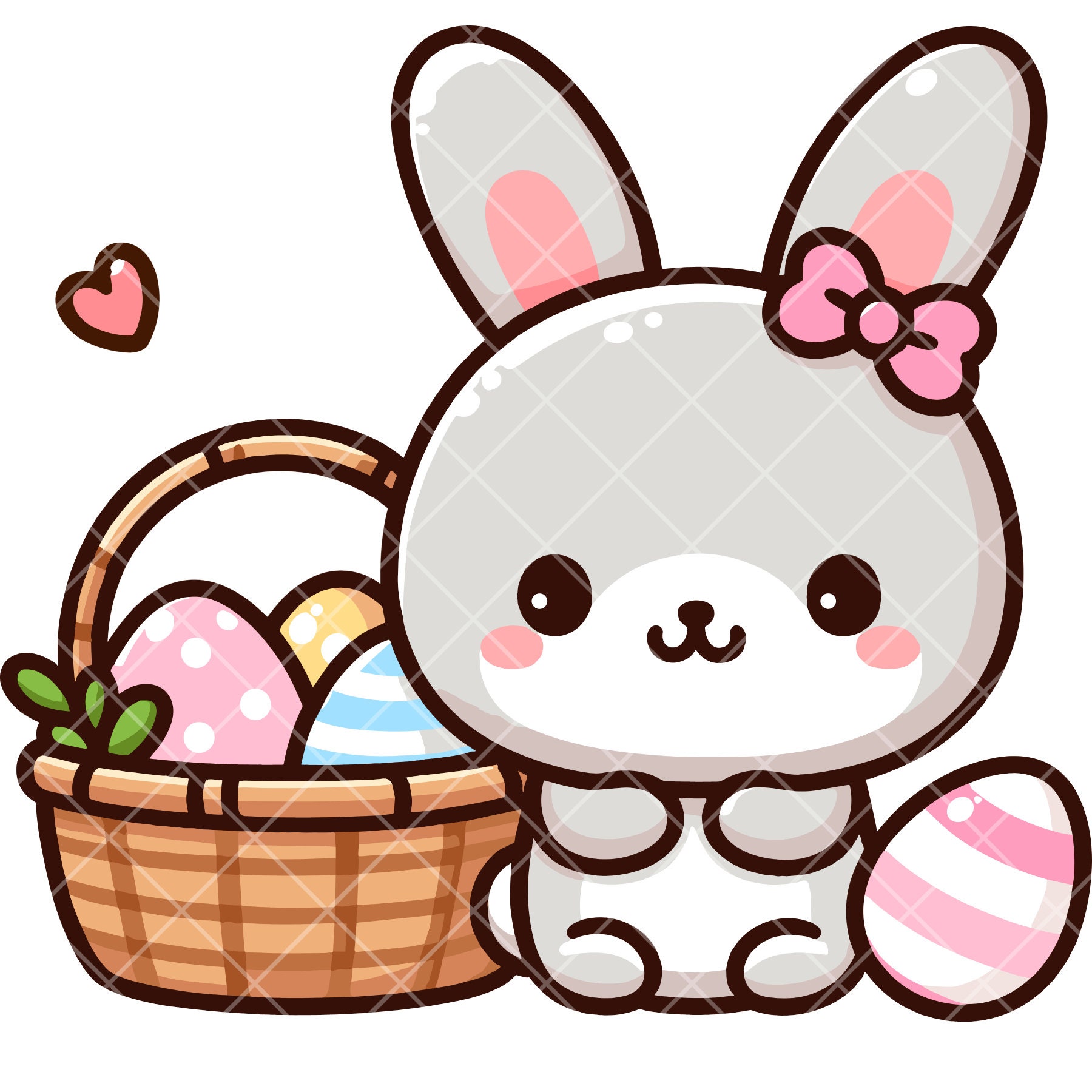 Kawaii Super Cute Easter PNG Bundle - Etsy