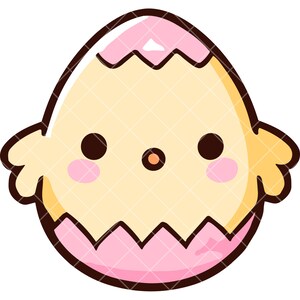 Kawaii Super Cute Easter PNG Bundle - Etsy