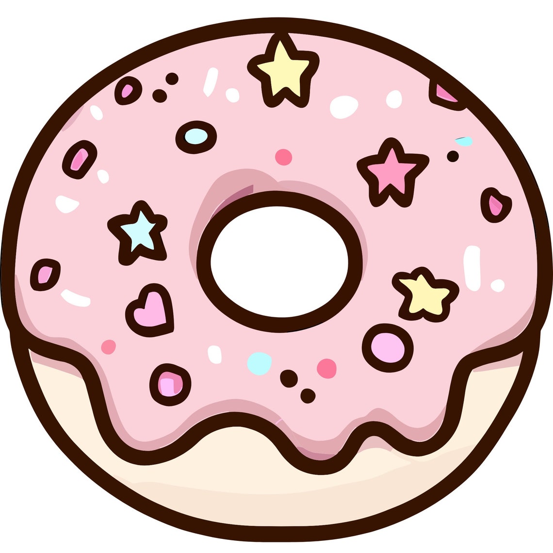 Kawaii Cute Donut PNG Bundle - Etsy