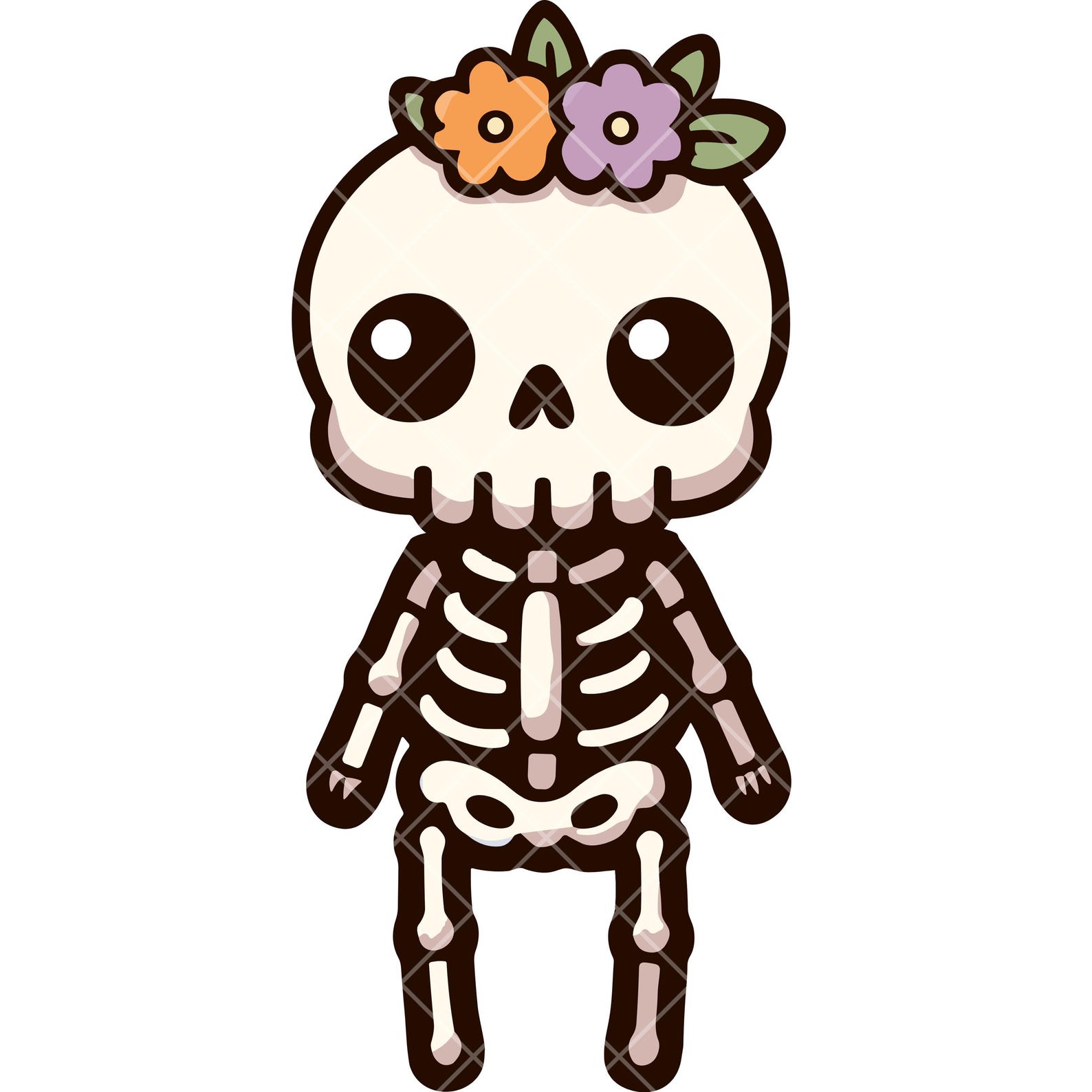 Kawaii Skeleton Party PNG Bundle - Etsy