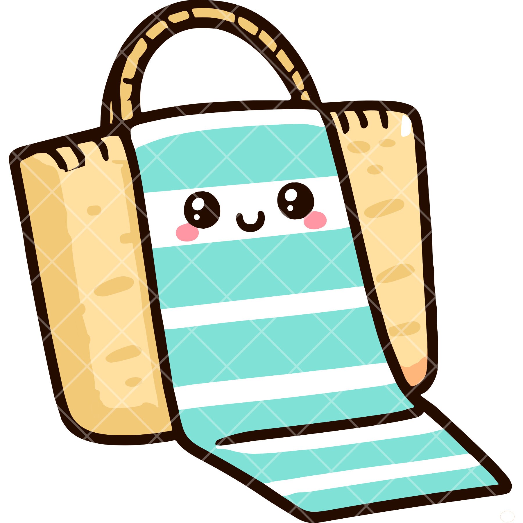 Kawaii Beach PNG Bundle - Etsy