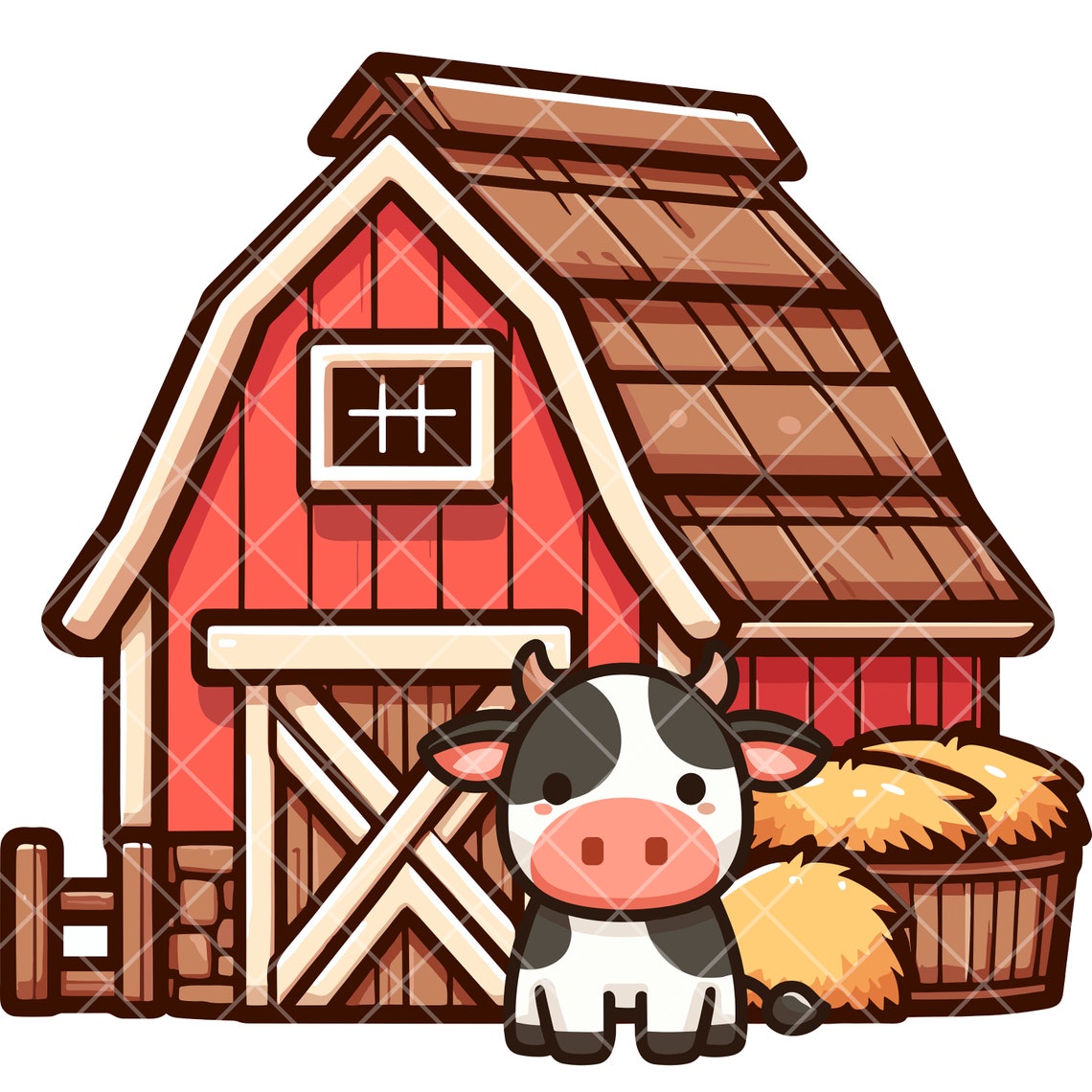 Kawaii Cute Farm PNG Bundle - Etsy