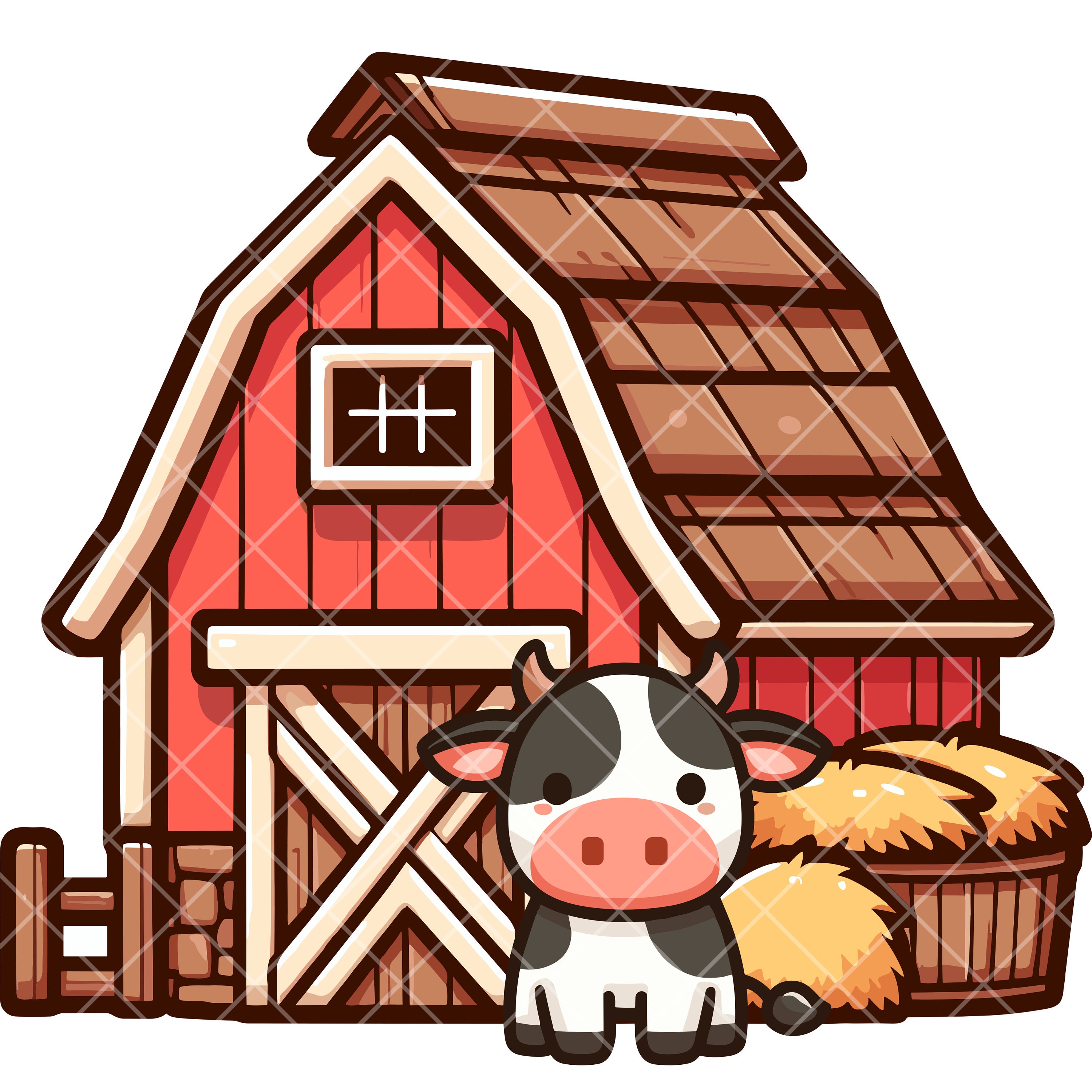 Kawaii Cute Farm PNG Bundle - Etsy