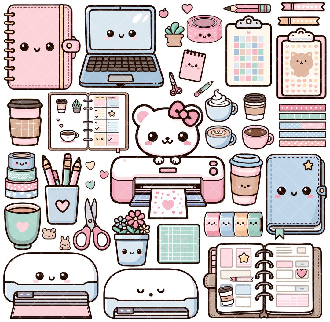 Kawaii Stickers Shop PNG Bundle - Etsy