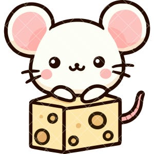 Kawaii Mouse PNG Bundle - Etsy
