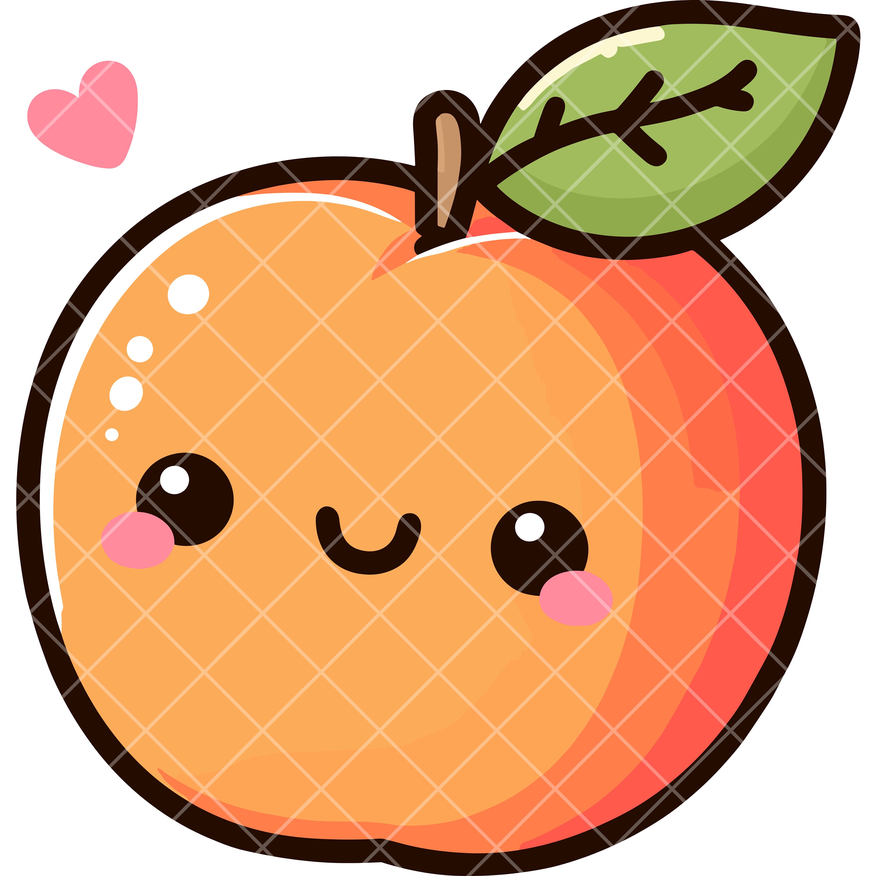 Kawaii Cute Fruit PNG Bundle - Etsy
