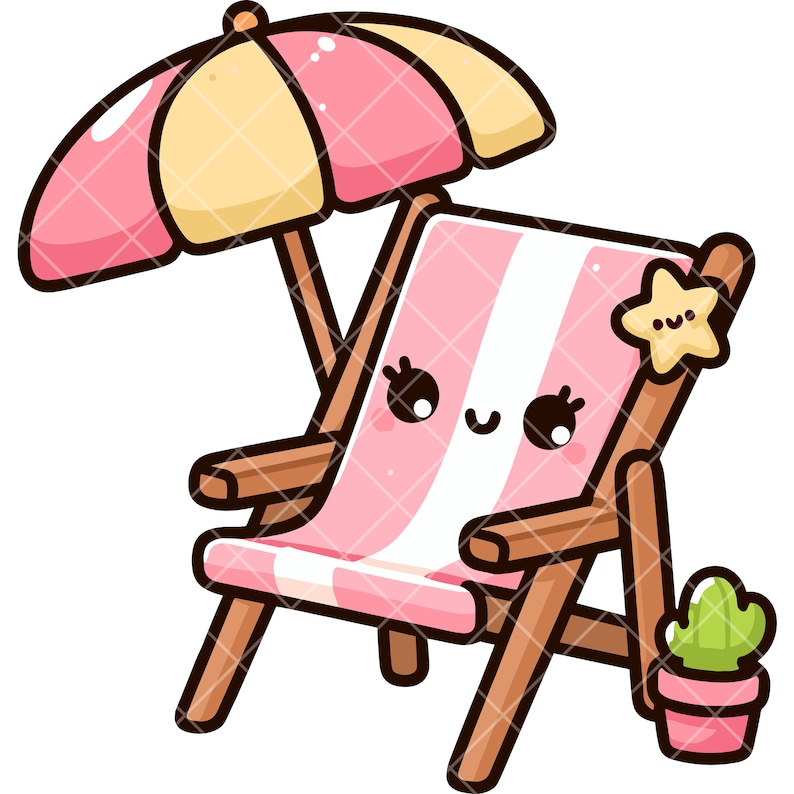 Kawaii Beach PNG Bundle - Etsy