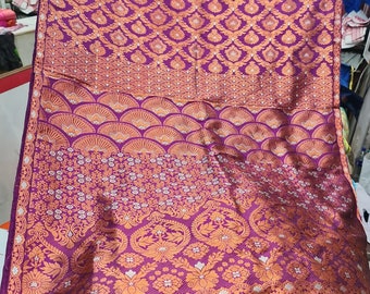 Assamese Traditional Dress Mekhla Sador Red for Women Assam Silk - Etsy