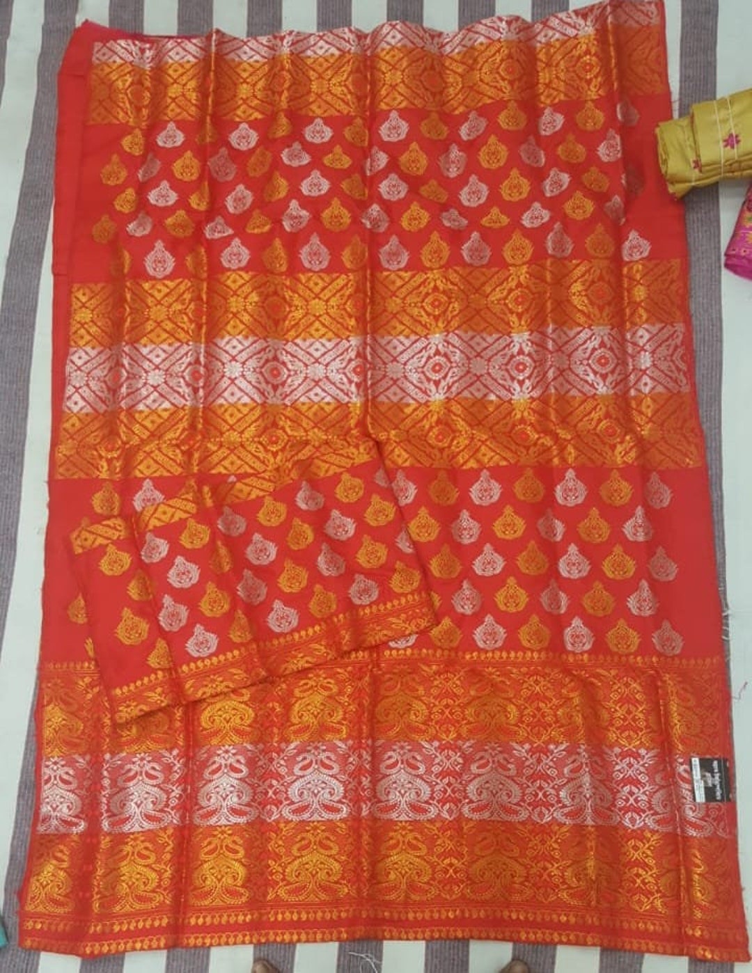Assam Silk Traditional Dress Mekhla Sador Red for Women Assam Silk - Etsy