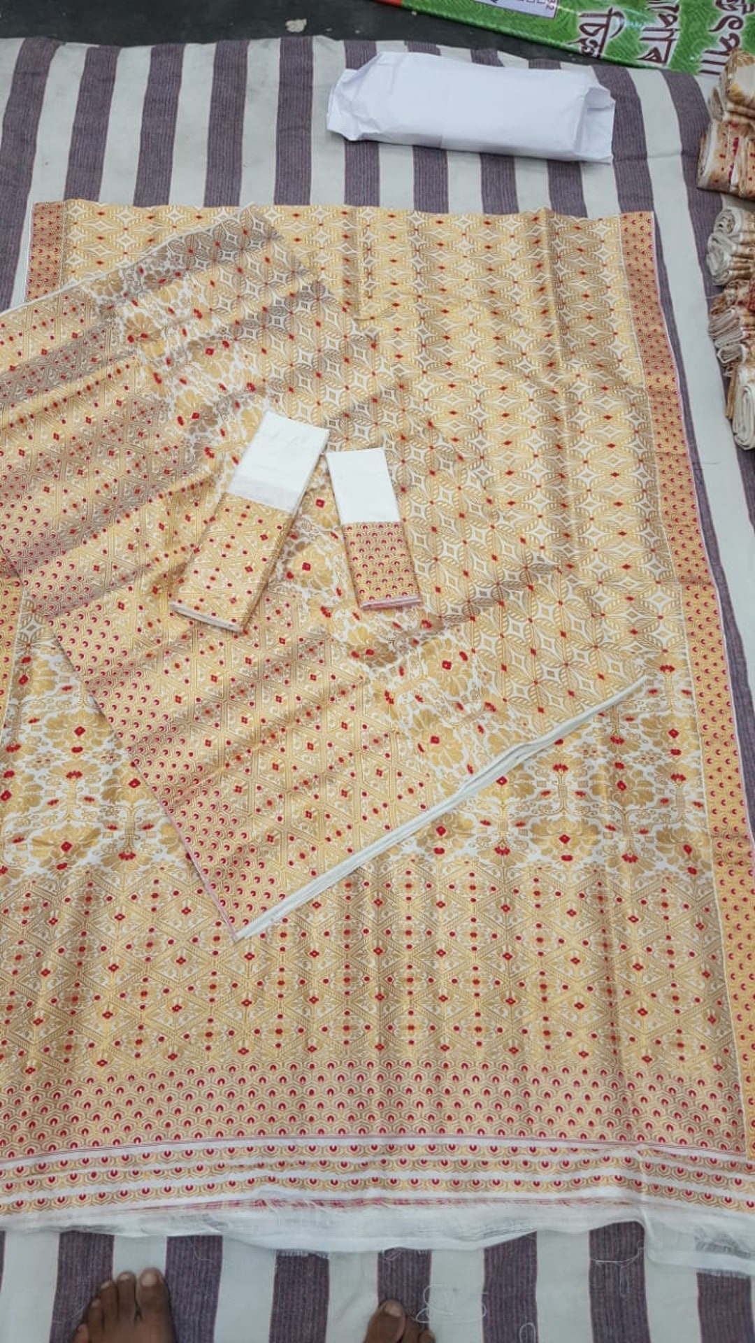 Assamese Traditional Dress Mekhla Sador Gold for Women/assam Silk - Etsy