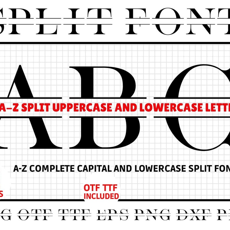 Split Letters Svg - Etsy