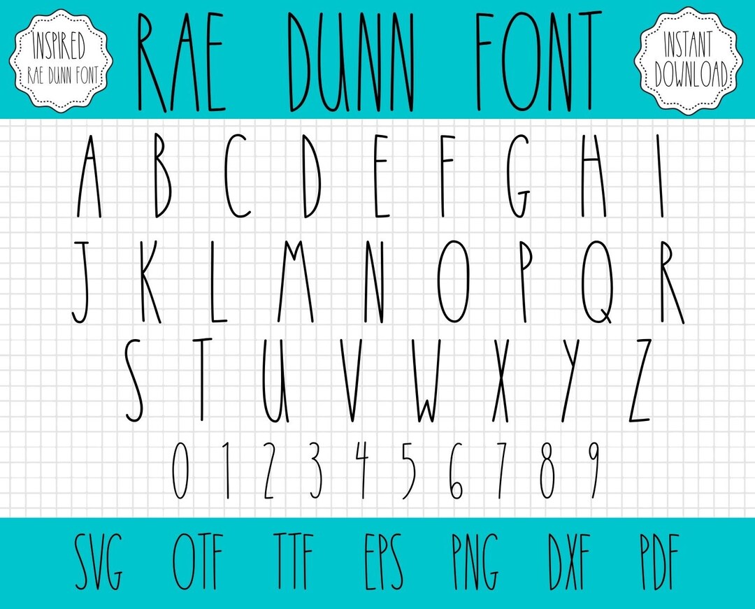 Rae Dunn SVG, Rae Dunn Font, Rae Dunn, Rae Dunn Inspired, Farmhouse ...