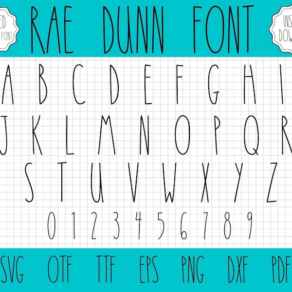 Rae Dunn Font - Etsy