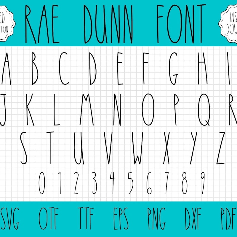 Rae Dunn Font - Etsy