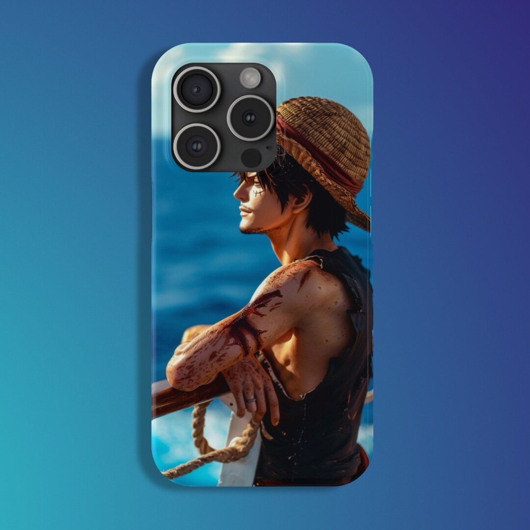 One Piece Inspired Art Luffy Slim Phone Cases for iPhone 15 14 13 12 11 ...
