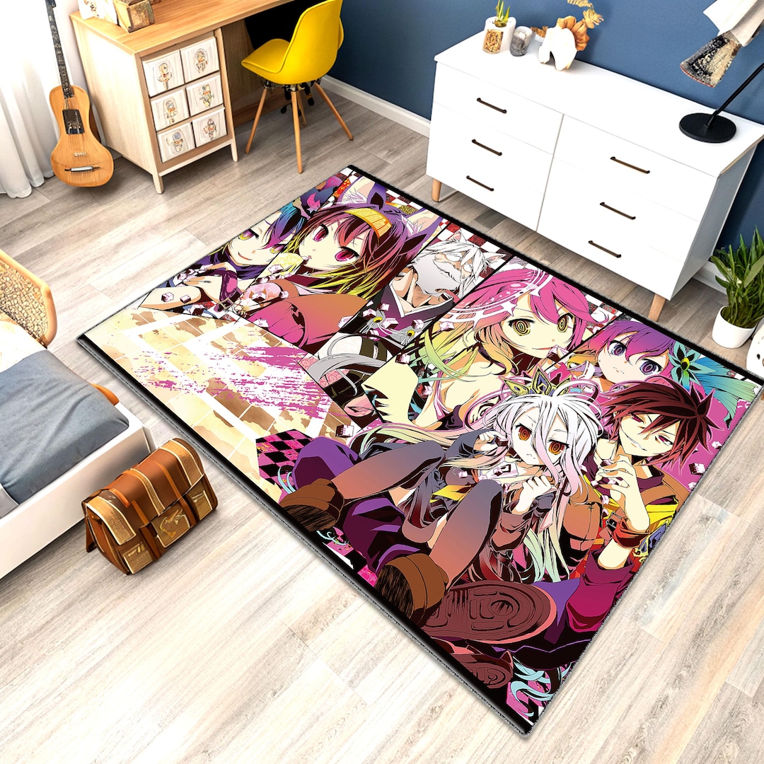 Colorful Anime Rug, Manga Art, Custom Nursery Decor - Etsy