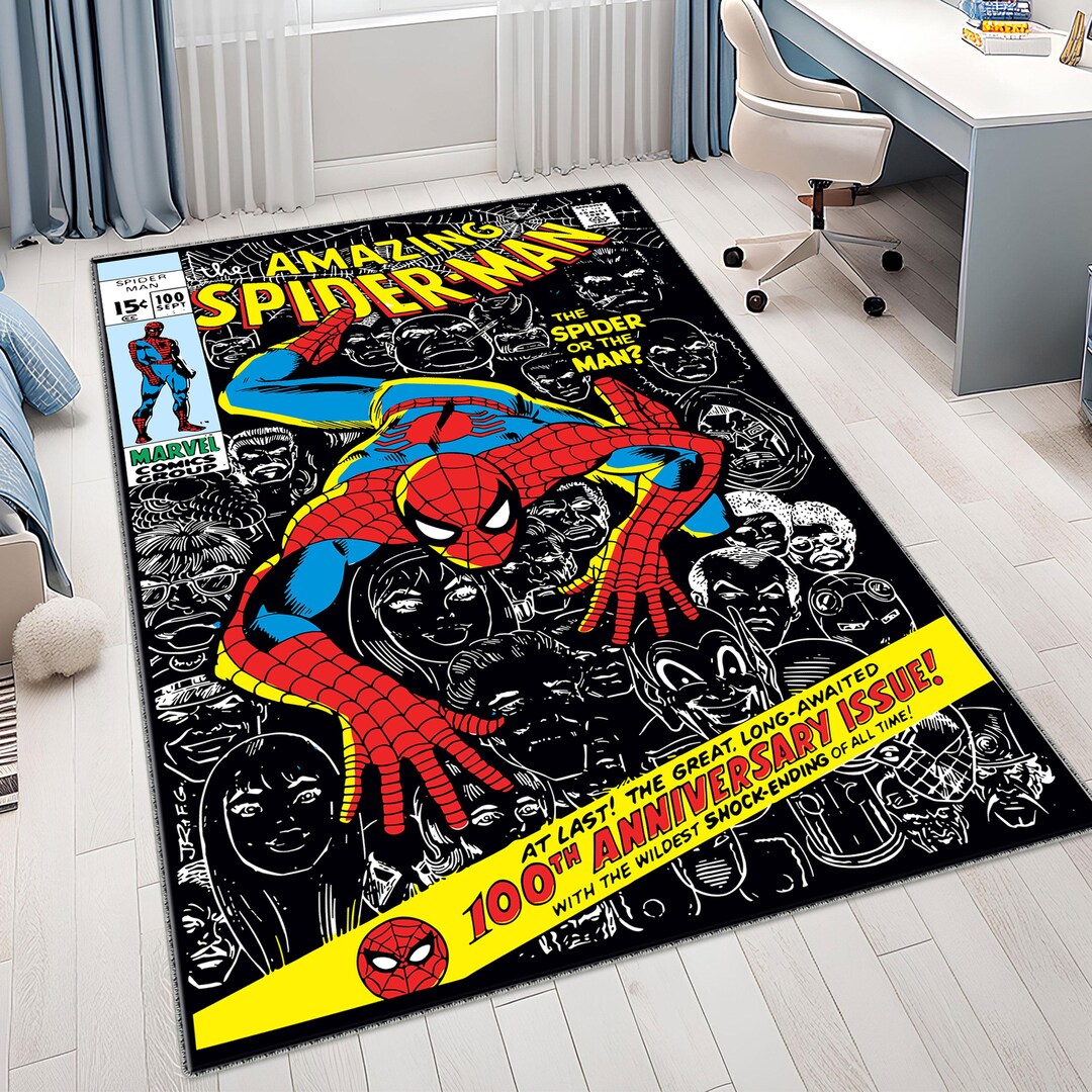 Spiderman Rug, Marvel Rug, Movie Rug, Super Hero Rug, Fantastic Rug ...