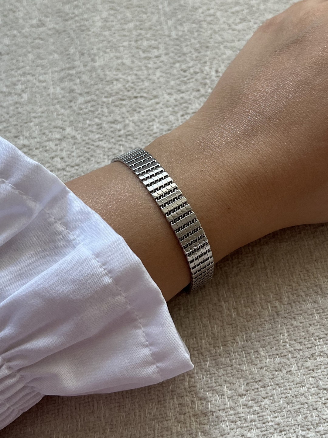 925K Sterling Silver Bracelet, Gold Bracelet - Etsy