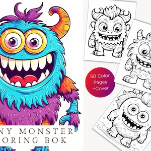Happy Monsters Coloring Pages - 50 Unique Happy, Lovable, Friendly ...