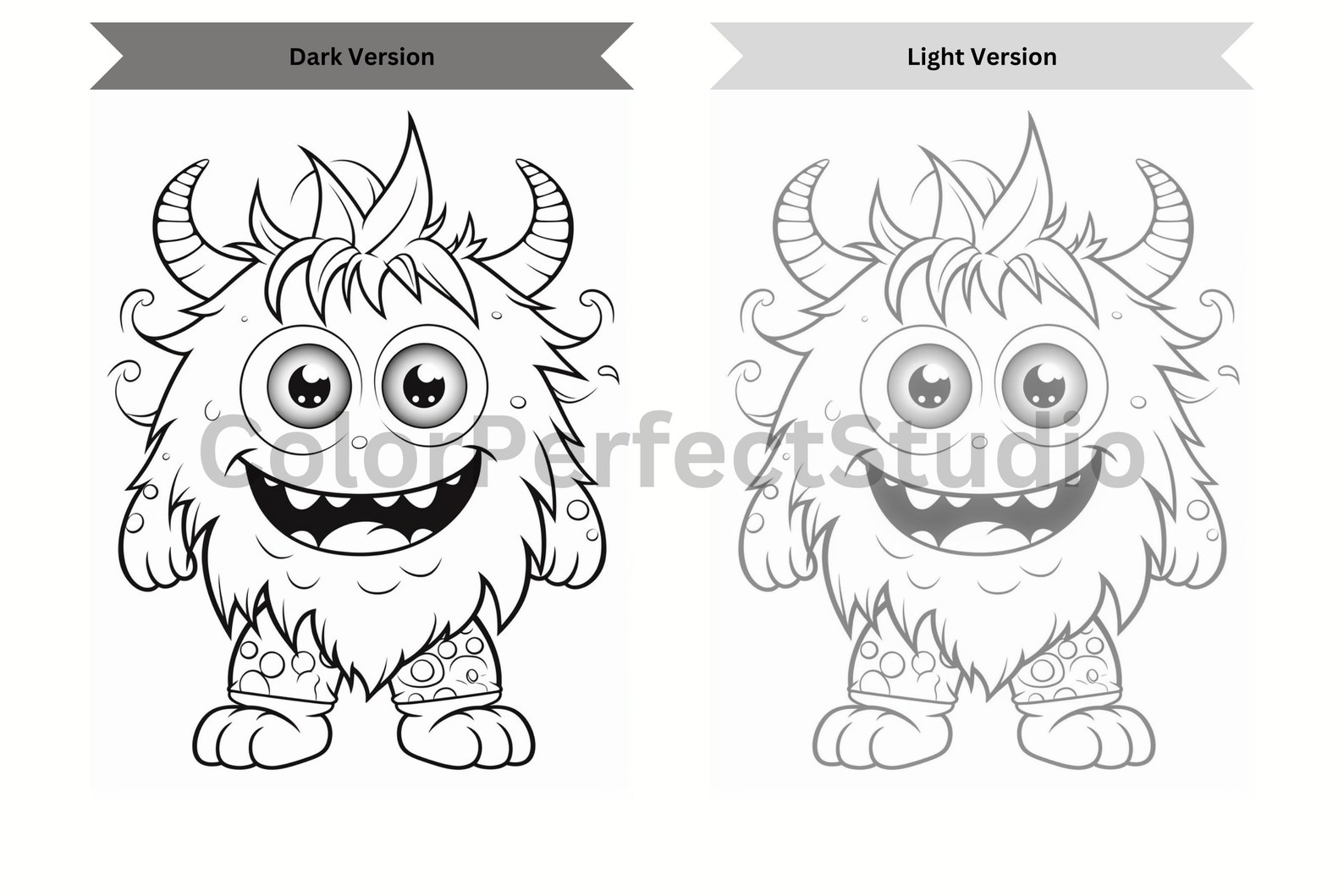 Happy Monsters Coloring Pages - 50 Unique Happy, Lovable, Friendly ...