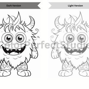 Happy Monsters Coloring Pages - 50 Unique Happy, Lovable, Friendly ...