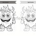 Happy Monsters Coloring Pages - 50 Unique Happy, Lovable, Friendly ...